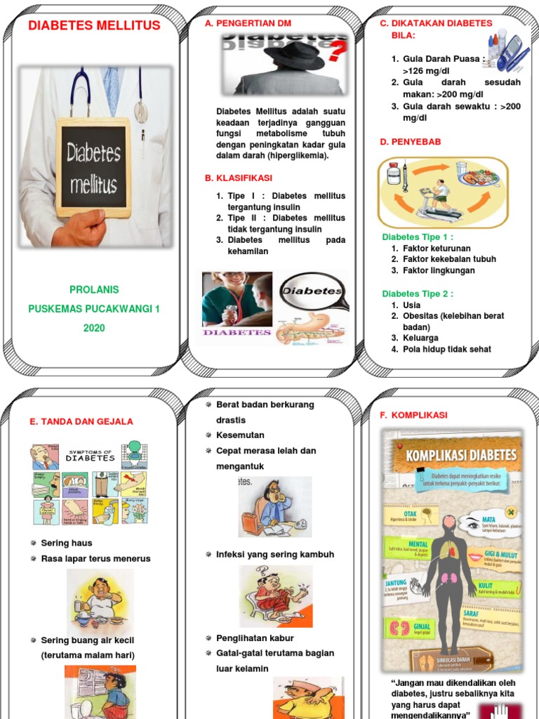 Leaflet Diabetes Mellitus | PDF
