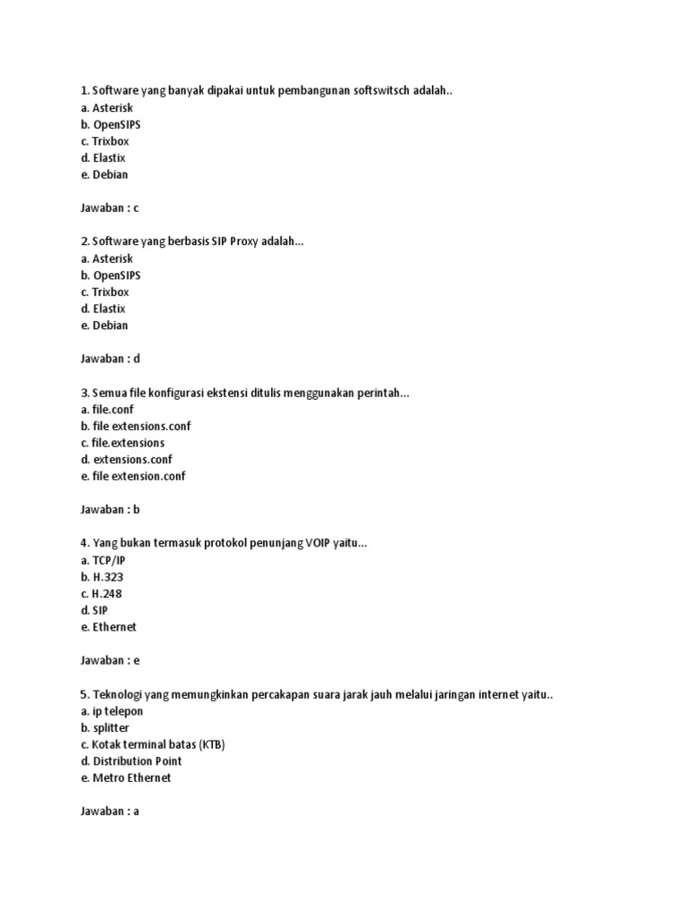 Latihan Soal TLJ | PDF