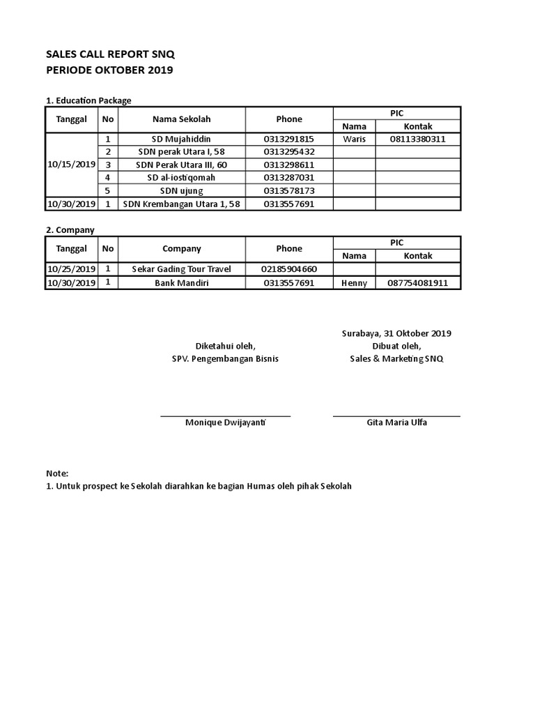 FORMAT Marketing Log Book Report | PDF