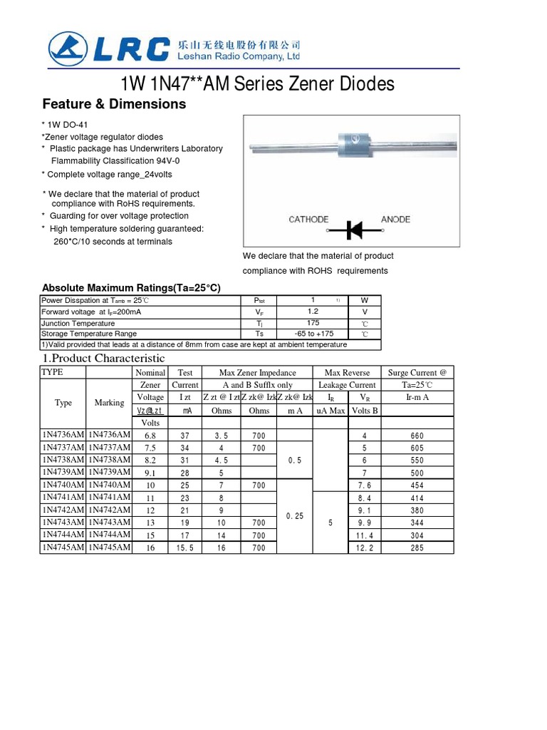 Data Shet | PDF | Diode | Electric Power
