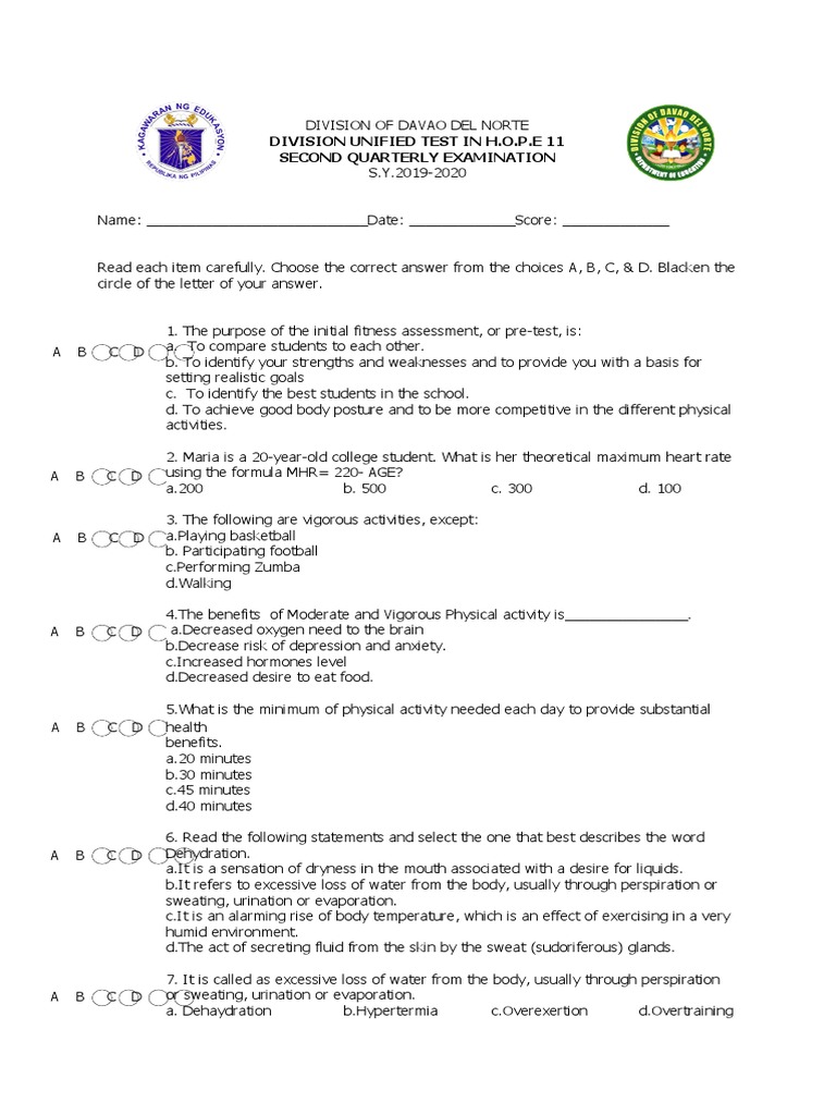 Hope Grade 11 | Download Free PDF | Personal Trainer | Physical Fitness