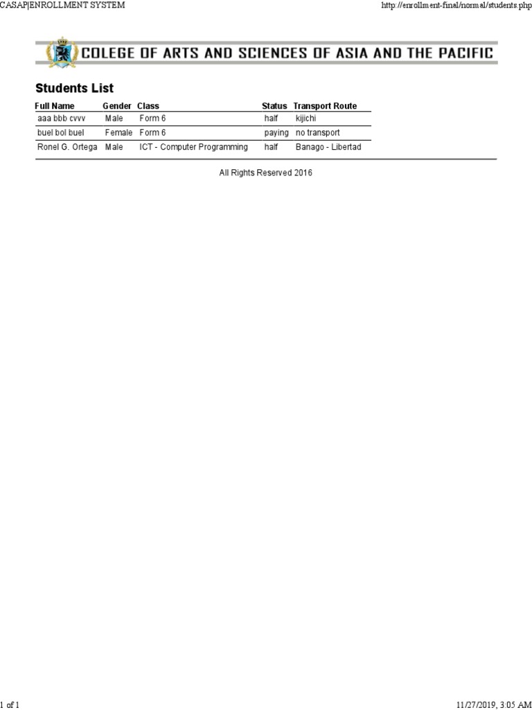Casap Enrollment System | PDF Casap Enrollment System | PDF