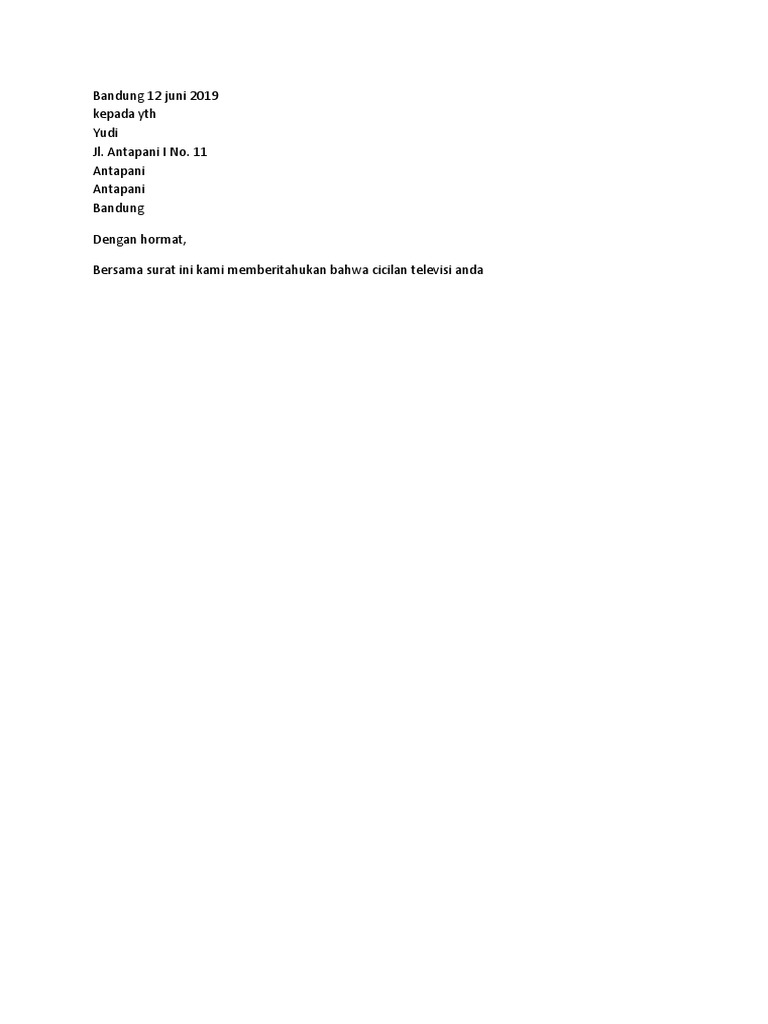 Contoh Surat Merger | PDF