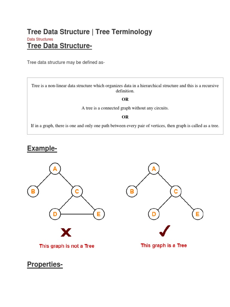 Tree Data Structure Pdf Combinatorics Discrete Mathematics 