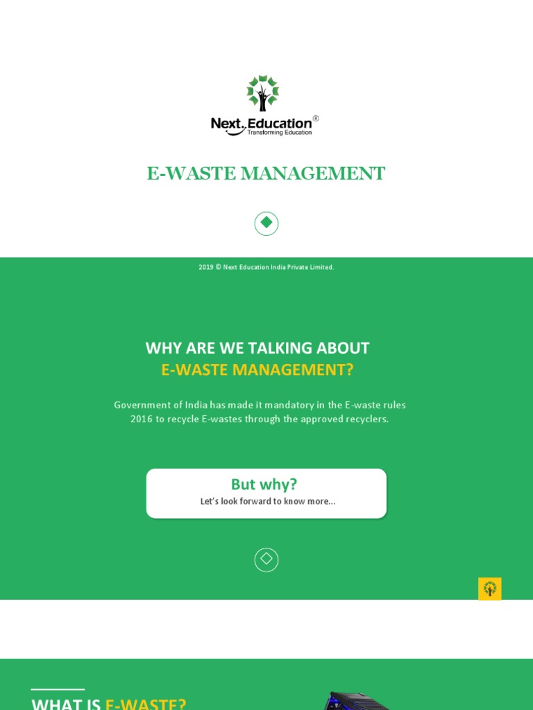 E-Waste Management PPT V1 | Download Free PDF | Electronic Waste ...