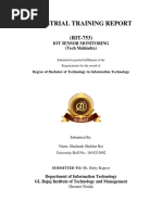 IOT Internship Report | PDF | Internet Of Things | Embedded System