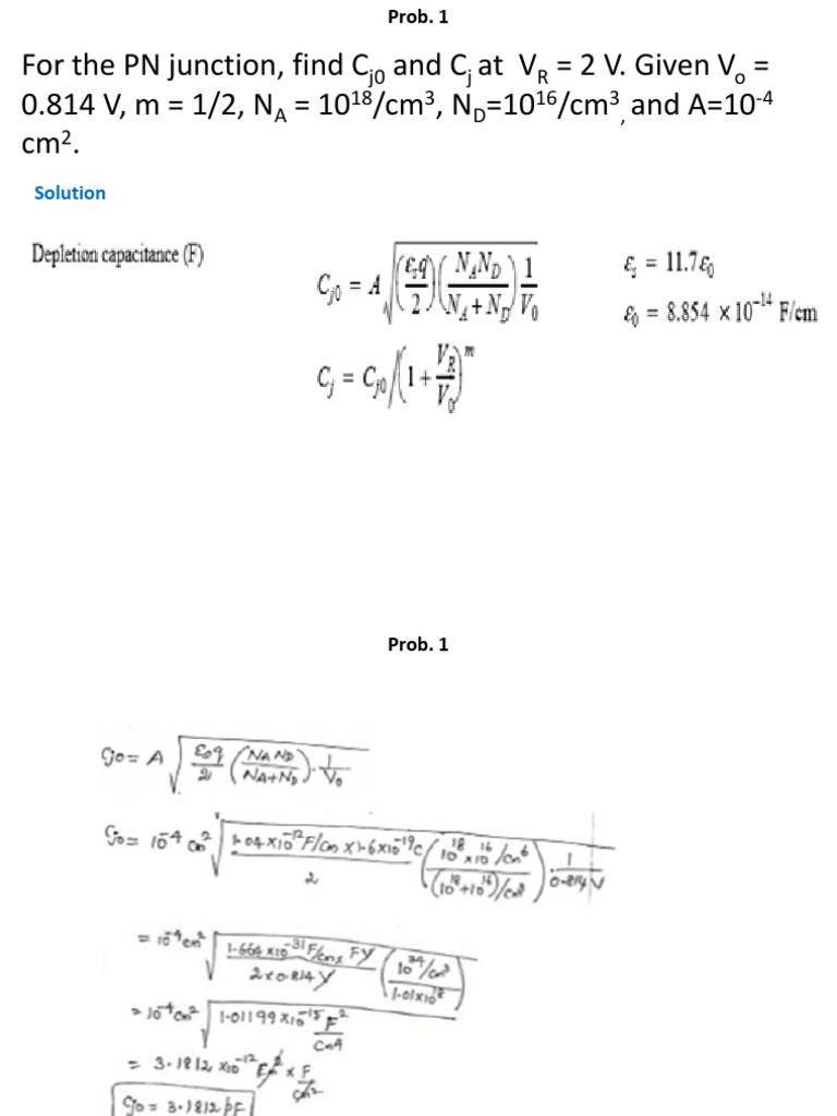 Aec Unit I Numericals Pdf Pdf