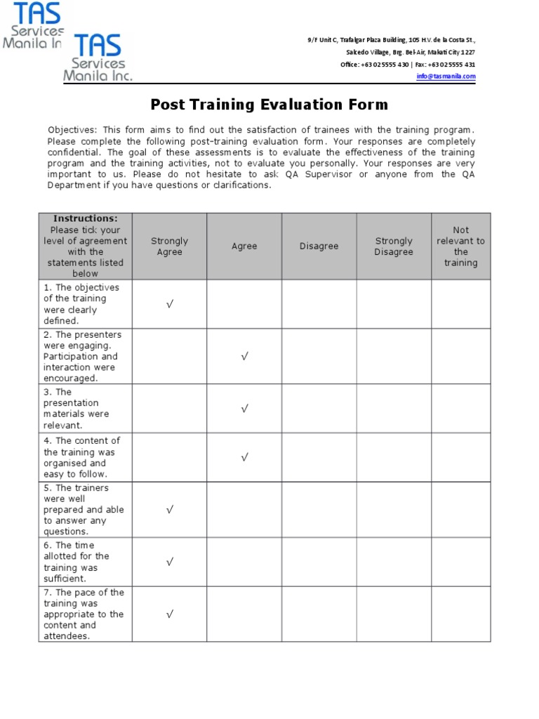 Wave 6 Post Training Evaluation | PDF | Applied Psychology | Teaching