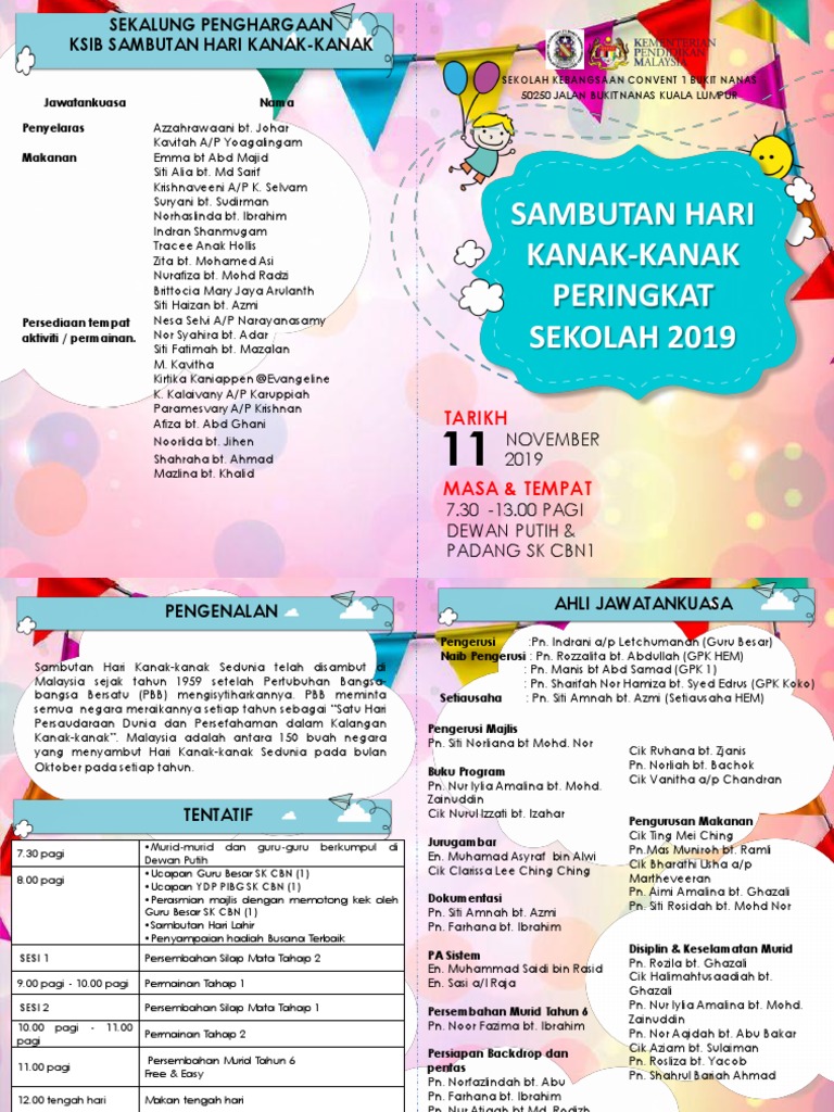 Buku Program Hari Kanak-Kanak | PDF