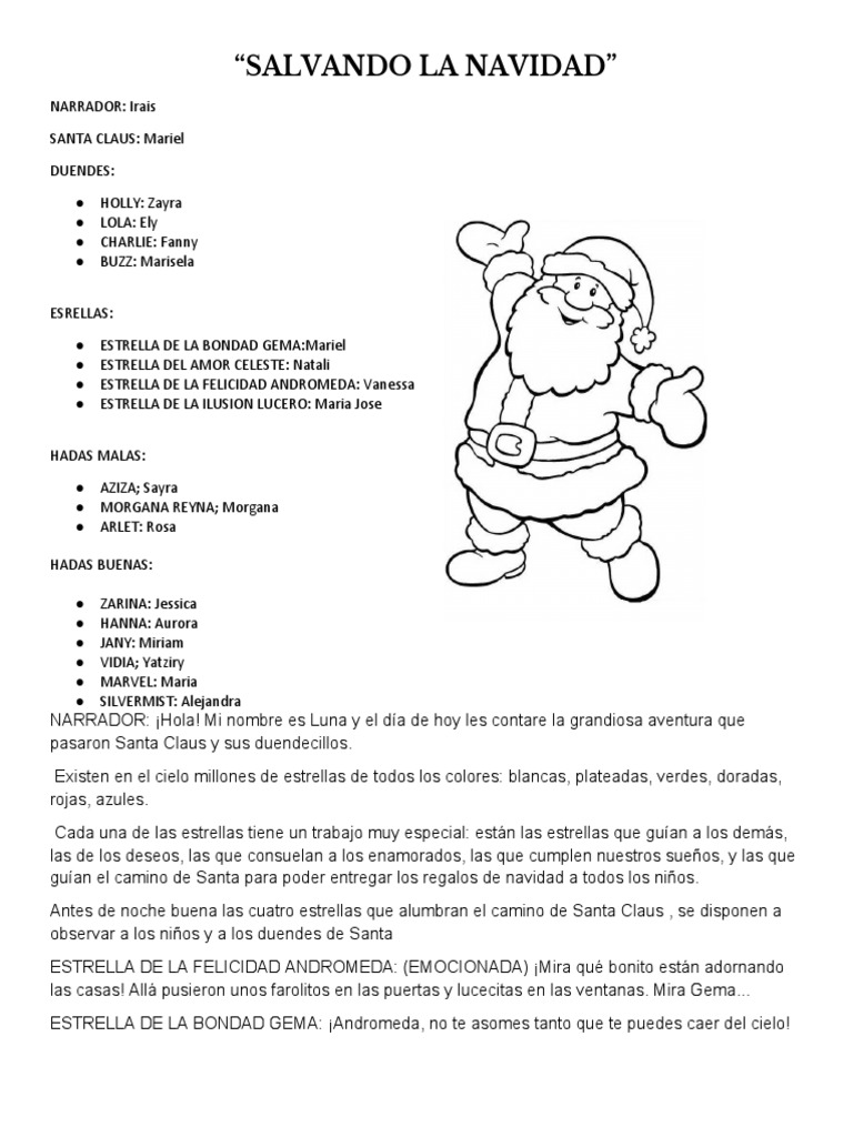 Salvando La Navidad Cuento | PDF | Papá Noel | Navidad