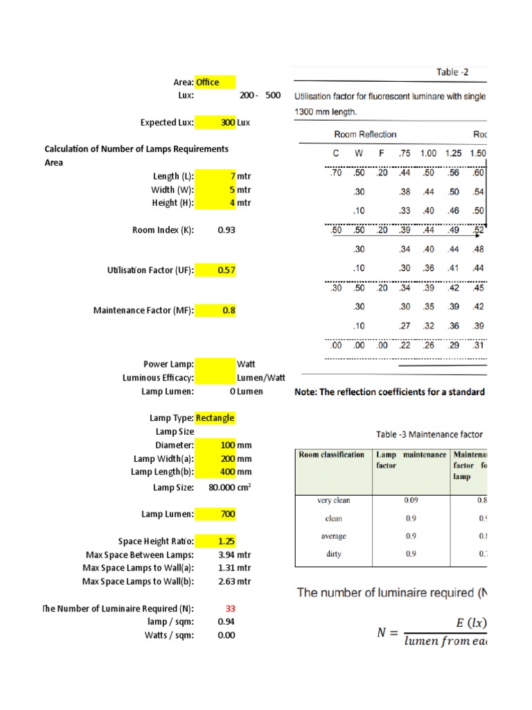 Calculation Lux | PDF | Electromagnetic Spectrum | Electrodynamics