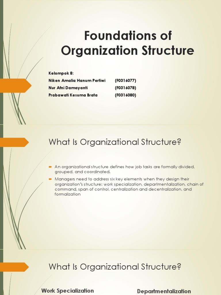 Bab 15 Foundations of Organization Structure | PDF | Organizational ...
