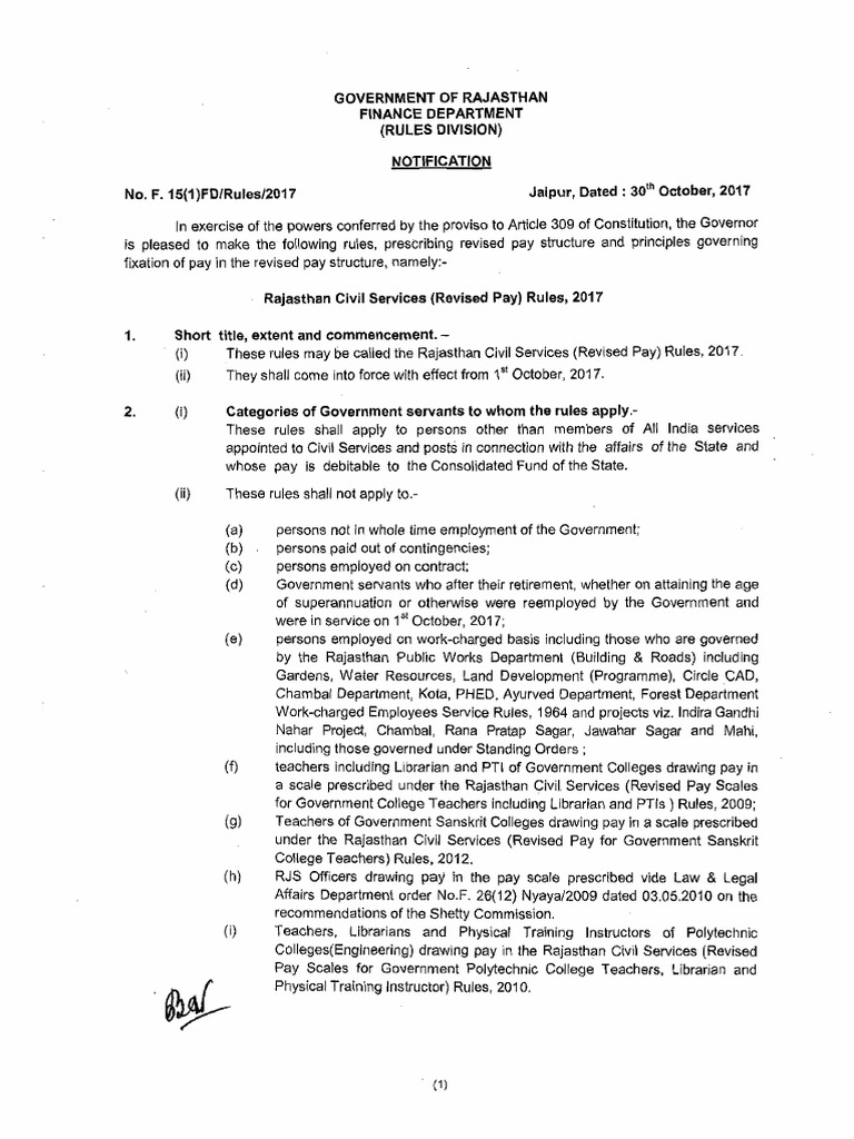 7th Pay Fixation | PDF | Civil Service | Probation