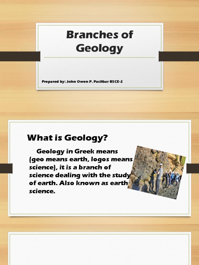 Branches of Geology | PDF