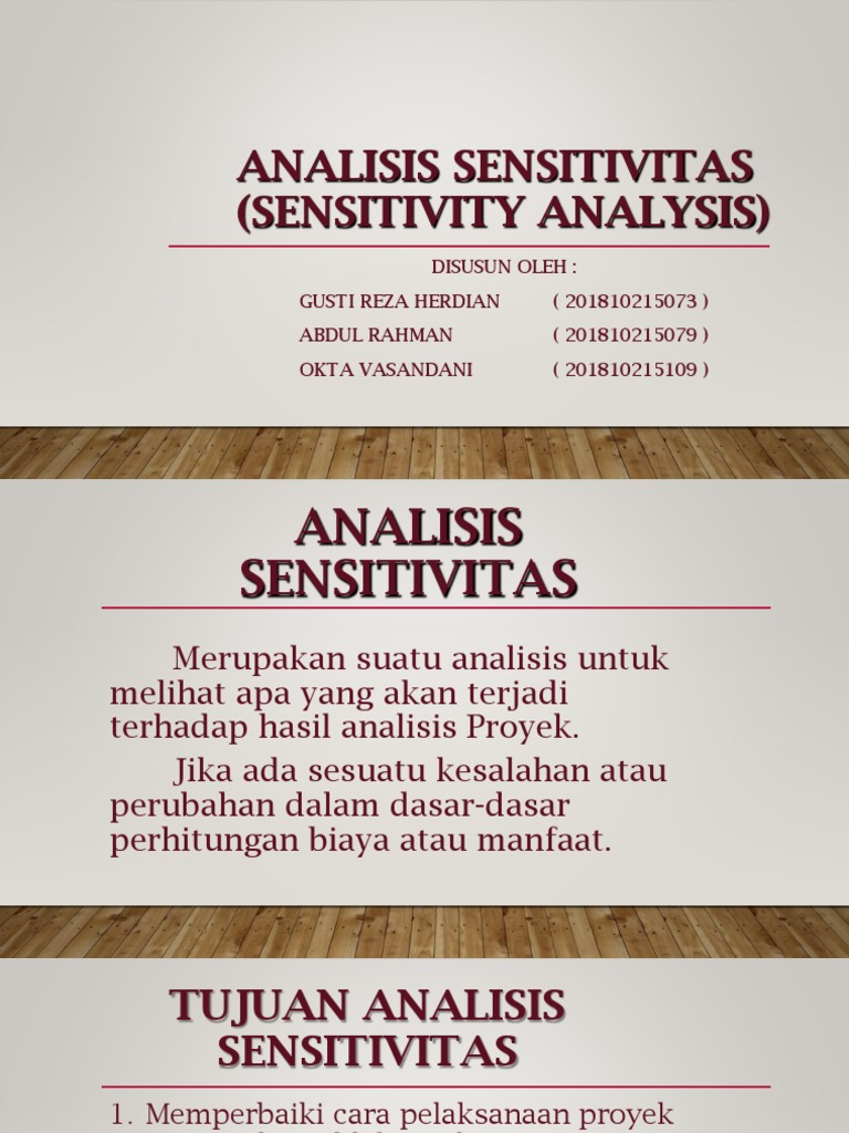 Analisis Sensitivitas Proyek Pertanian | PDF | Bisnis | Teknologi & Rekayasa