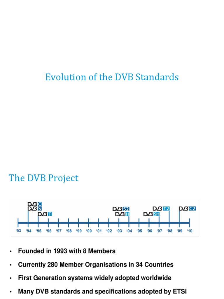 DVB-T2 Frequency Standards Overview | PDF | Orthogonal Frequency ...