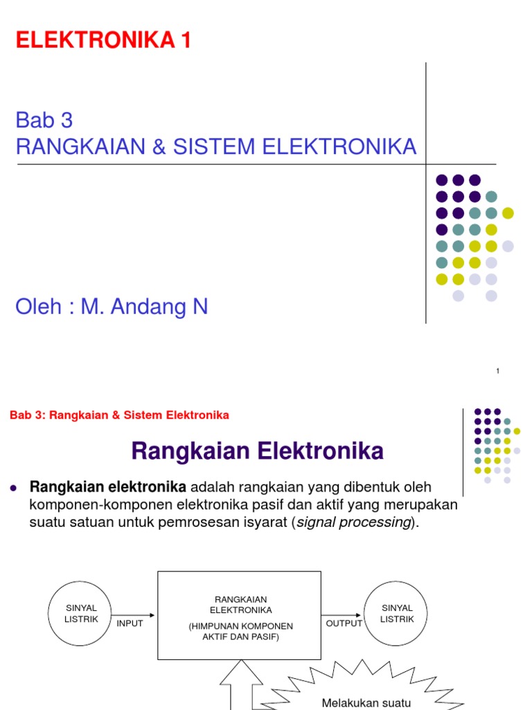 Rangkaian dan Sistem Elektronika | PDF