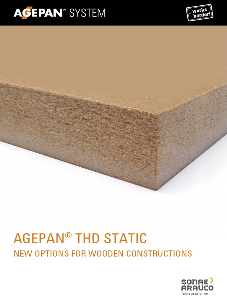 AGEPAN THD Static Technical Data Sheet | PDF | Materials | Civil Engineering