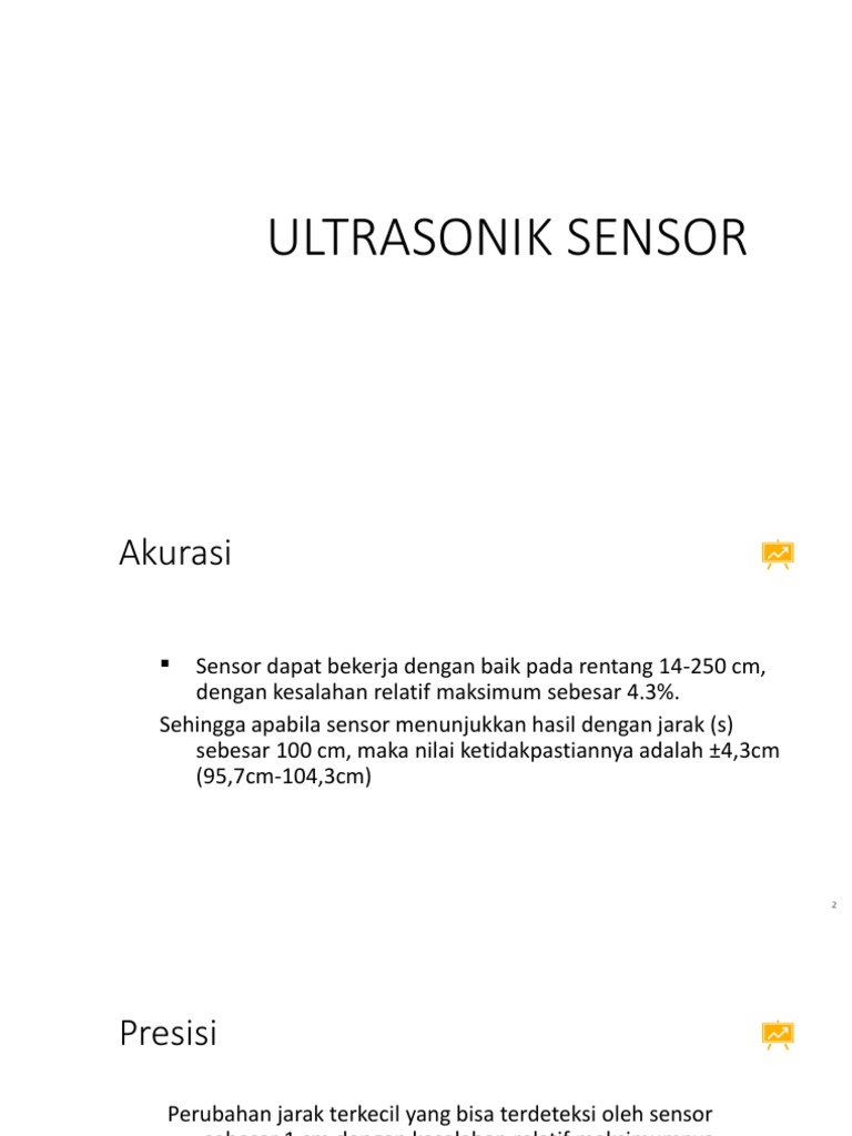Karakteristik Sensor Ultrasonik HC-SR04 | PDF