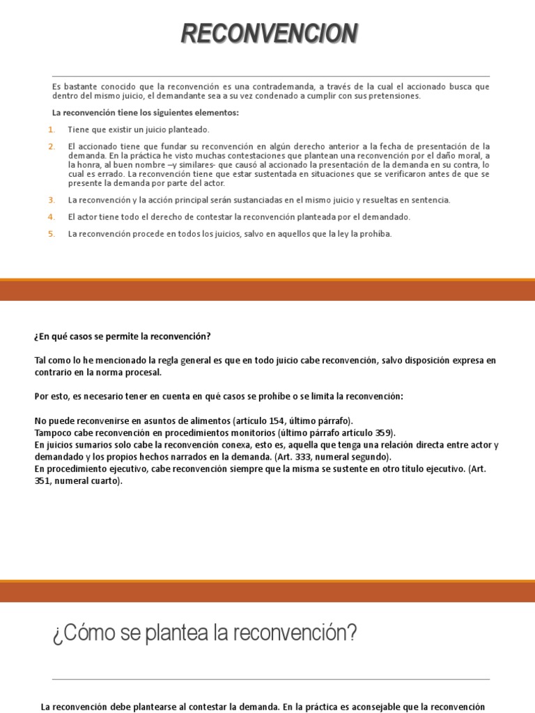 Reconvencion | PDF | Reconvención | Demanda judicial