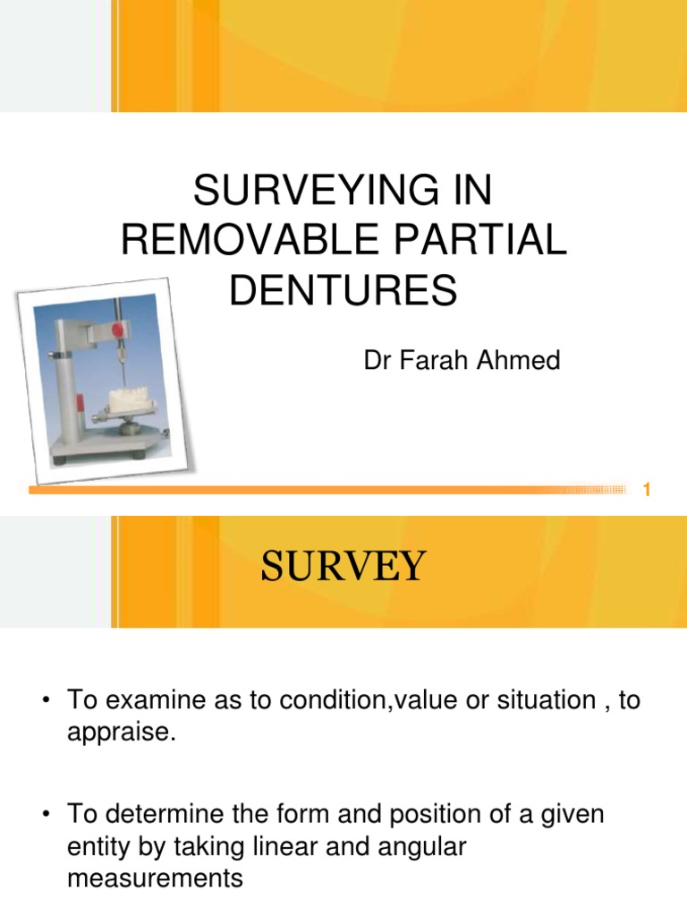 Surveying Techniques in RPD Design | PDF | Dental Implant | Dentistry