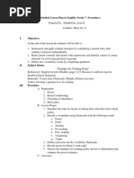 Lesson Plan in Grade 7 Poem | PDF | Lesson Plan | Poetry