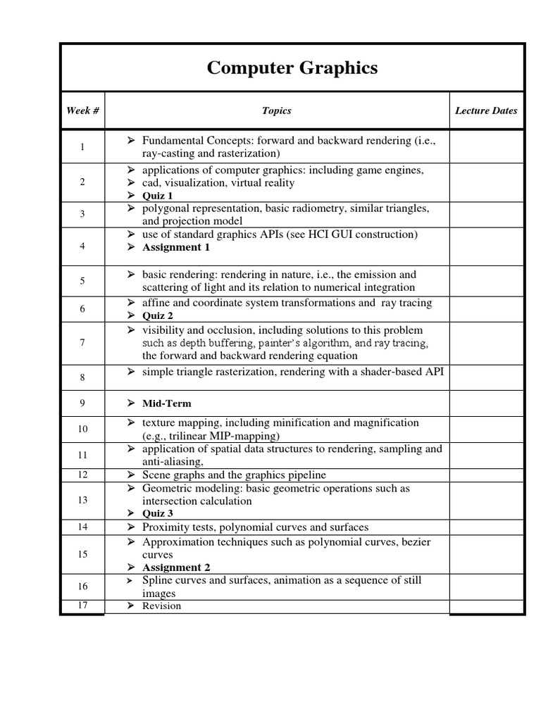 Computer Graphics | PDF