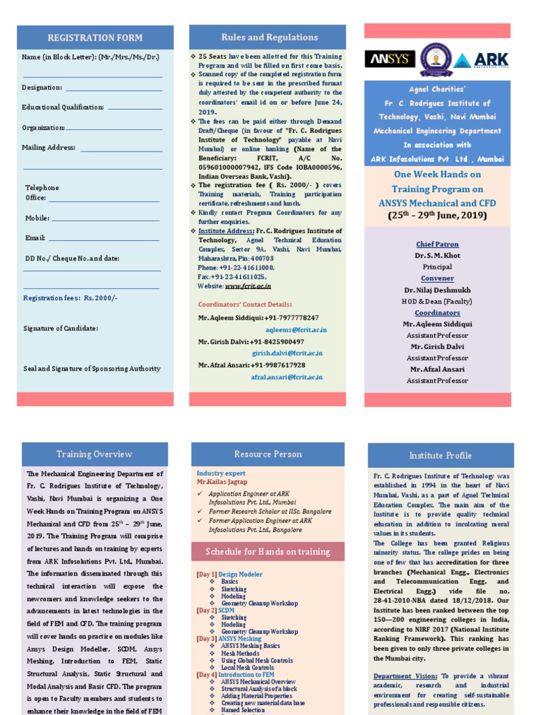STTP Brochure PDF | PDF | Computational Fluid Dynamics | Finite Element Method