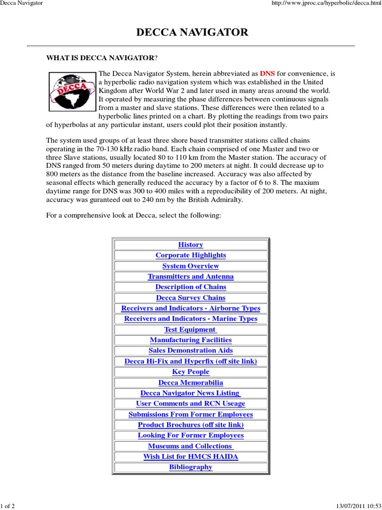 DECCA | PDF | Electronics | Nature