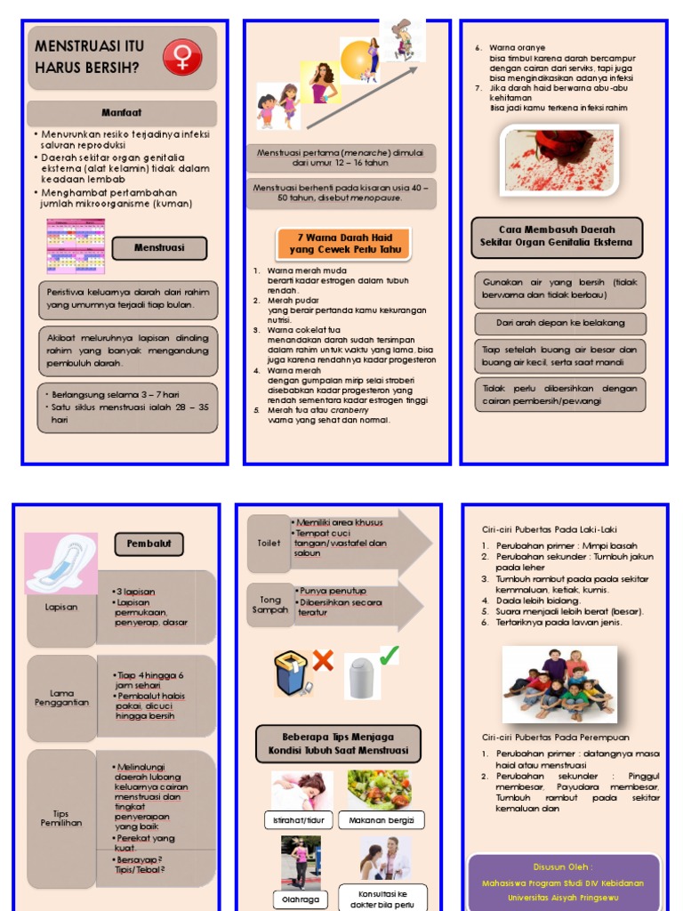 Leaflet Menstruasi 2 | PDF
