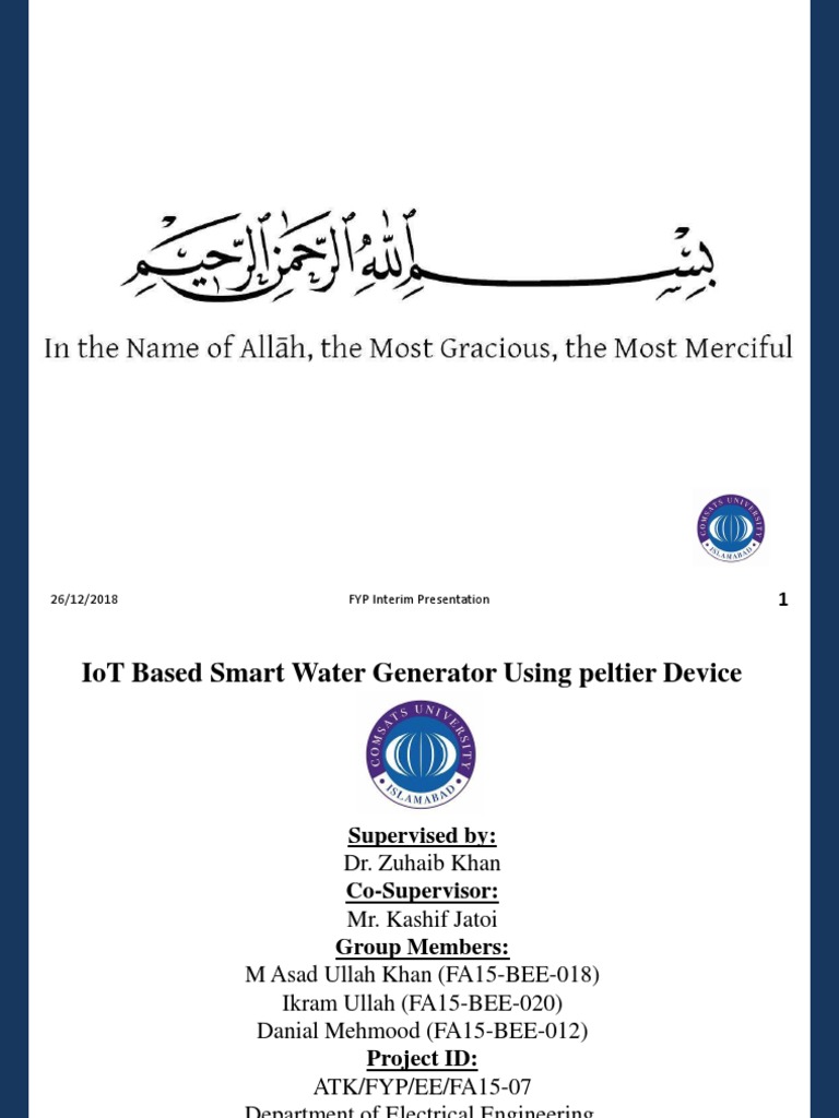 Presntation of Fyp Project | PDF | Electrical Engineering | Electricity
