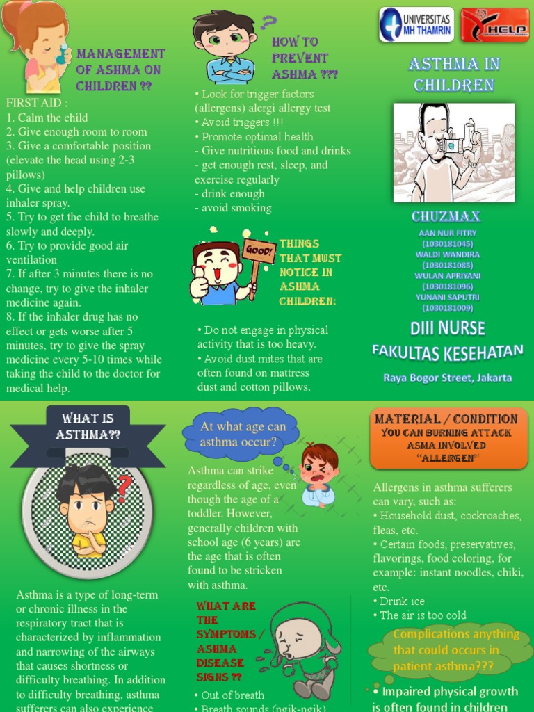 Leaflet Asmaaaaaaa | PDF | Asthma | Cough