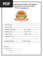 Solved Tma Front Page Design 2025 | PDF