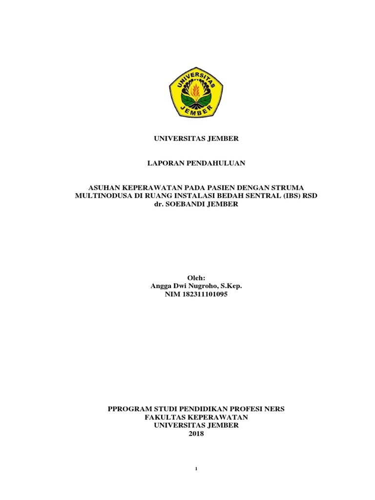 Asuhan Keperawatan Struma Multinodusa | PDF | Pengembangan Diri ...