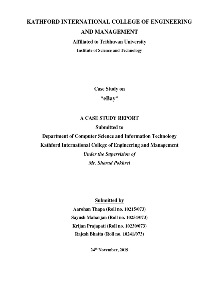 Case Study EBay | Download Free PDF | E Bay | Sales