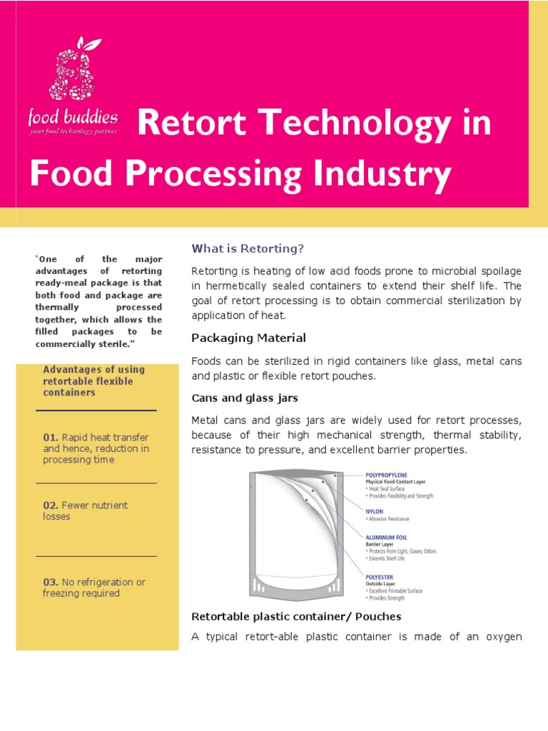 Retort Technology | PDF | Glasses | Sterilization (Microbiology)