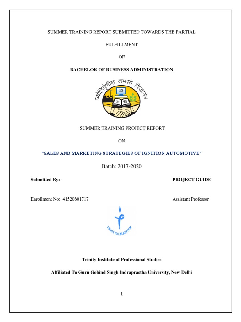 STR Report | PDF | Sampling (Statistics) | Research Design