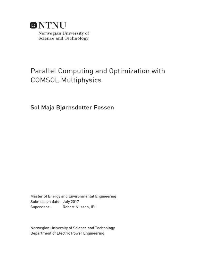 Comsol Parallel | PDF | Finite Element Method | Parallel Computing