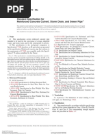 ASTM C76 Reinforced Concrete Culvert | PDF | Concrete | Reinforced Concrete