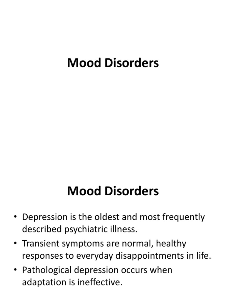 Understanding Mood Disorders and Treatments | PDF | Major Depressive ...