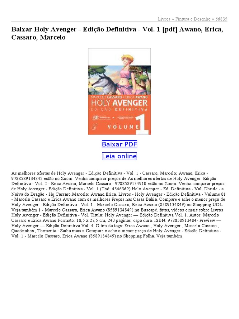 Holy Avenger Edição Definitiva Vol 1 | PDF