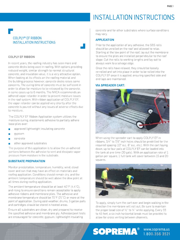 Colply Ef Application Instructions | PDF