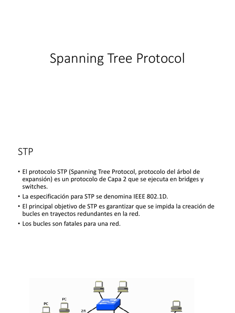 Spanning Tree Protocol | PDF | Arquitectura de internet | Red de arquitectura
