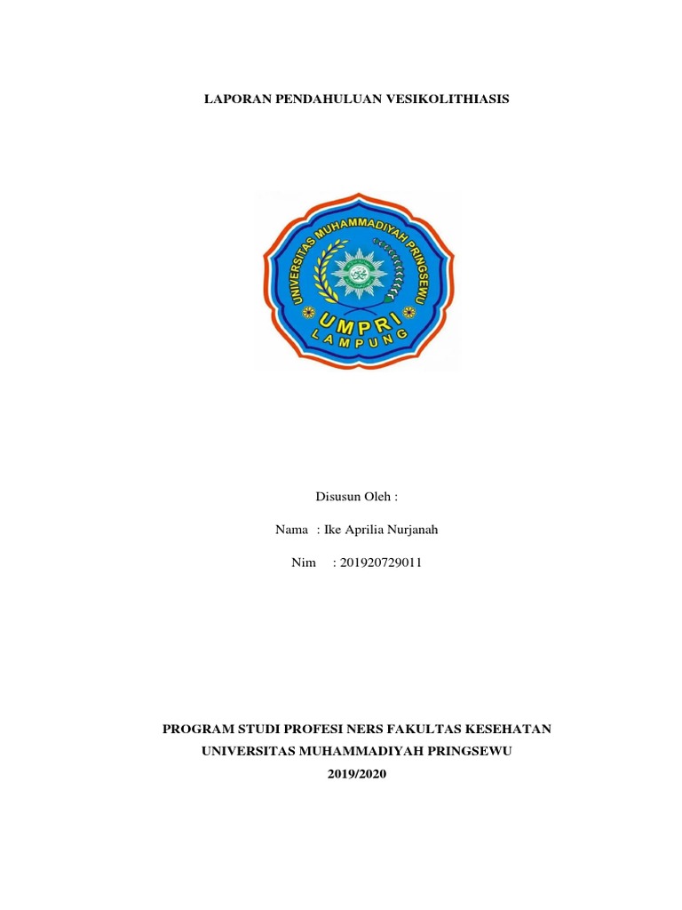Laporan Pendahuluan Vesikolithiasis | PDF