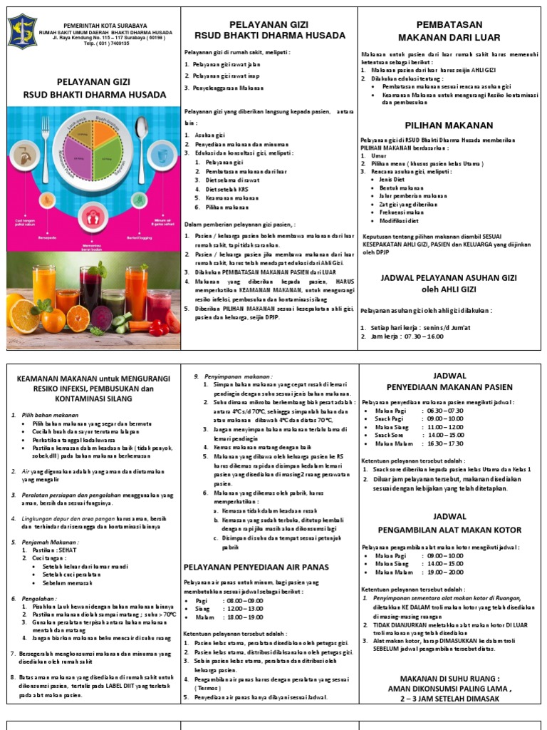 Leaflet Pelayanan Gizi RS | PDF