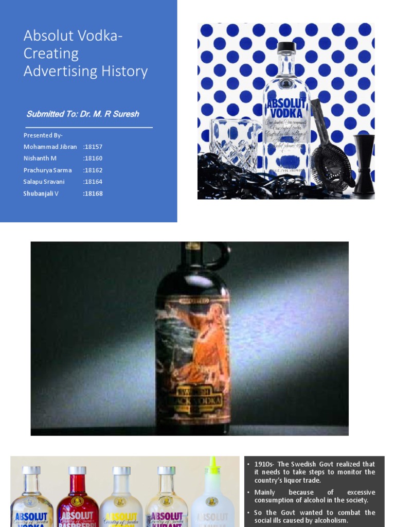 Absolut Vodka-Creating Advertising History | PDF | Brand | Vodka