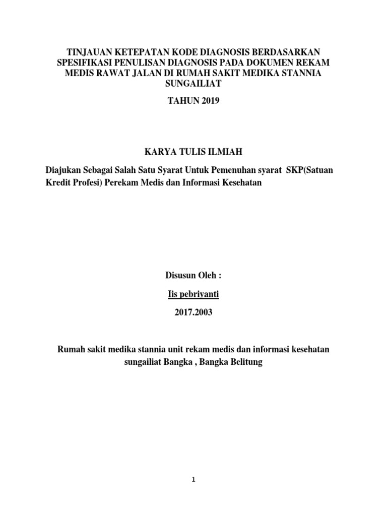 Koding Rekam Medis | PDF