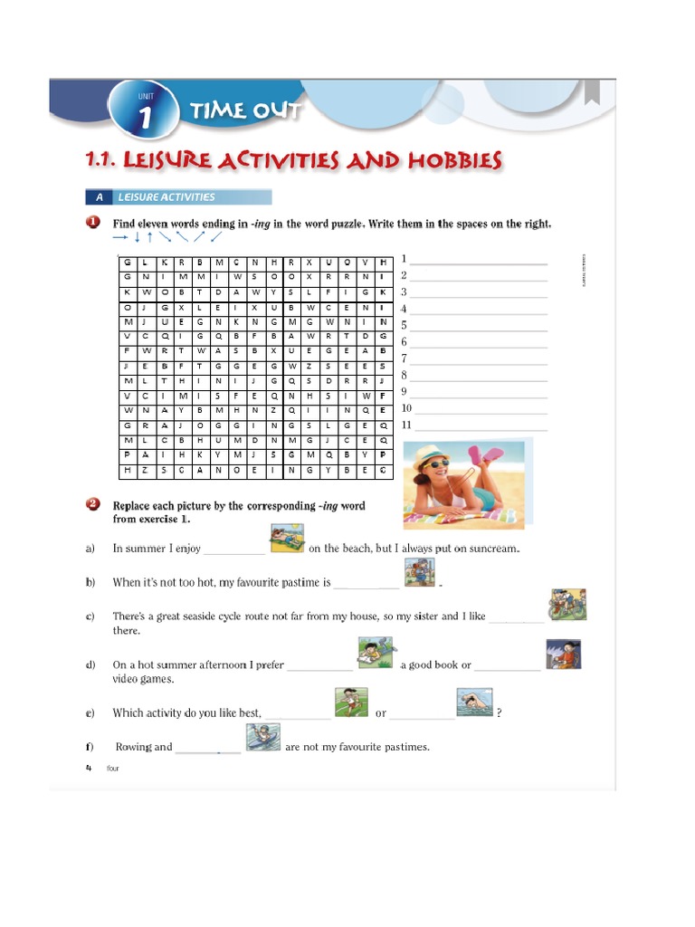 Extra Activities - Unit 1 | PDF