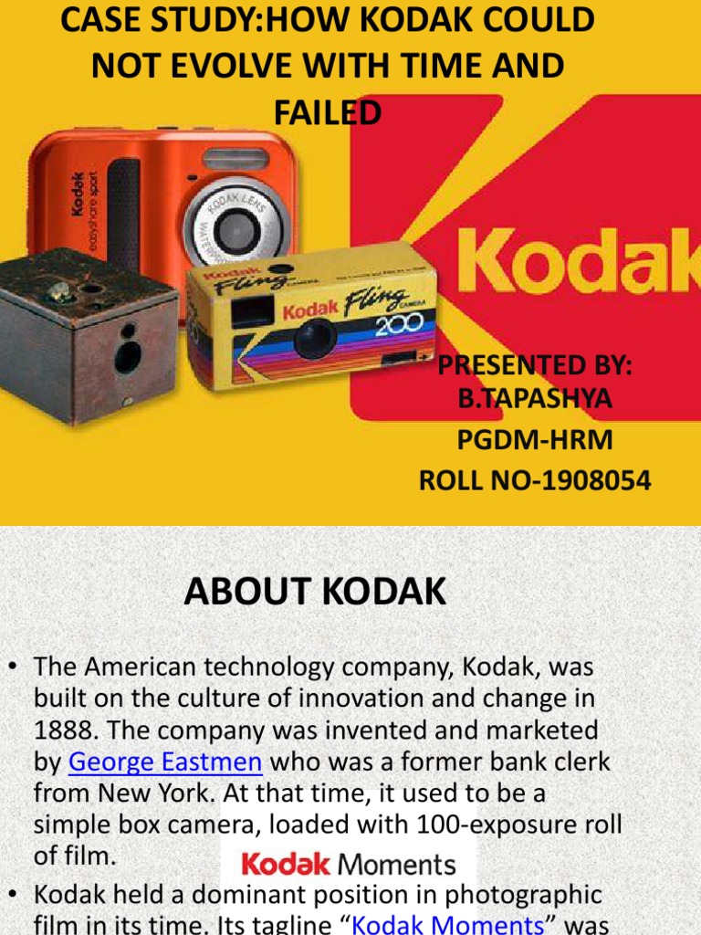 Kodak Case Study | PDF | Media Technology | Photography Equipment