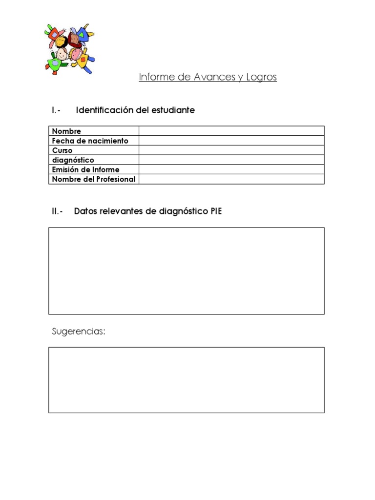 Formato Informe de Avances y Logros | PDF